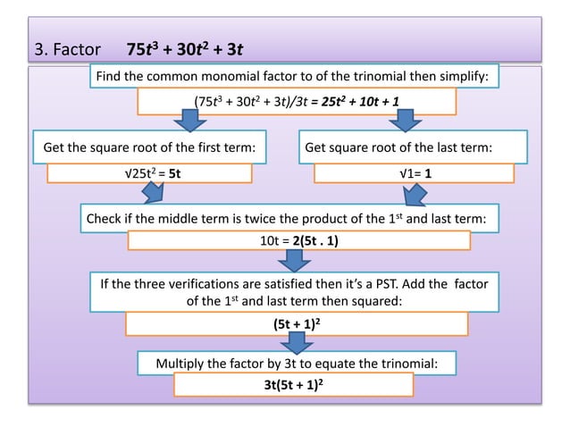 factoring perfect square trinomial | PPTX