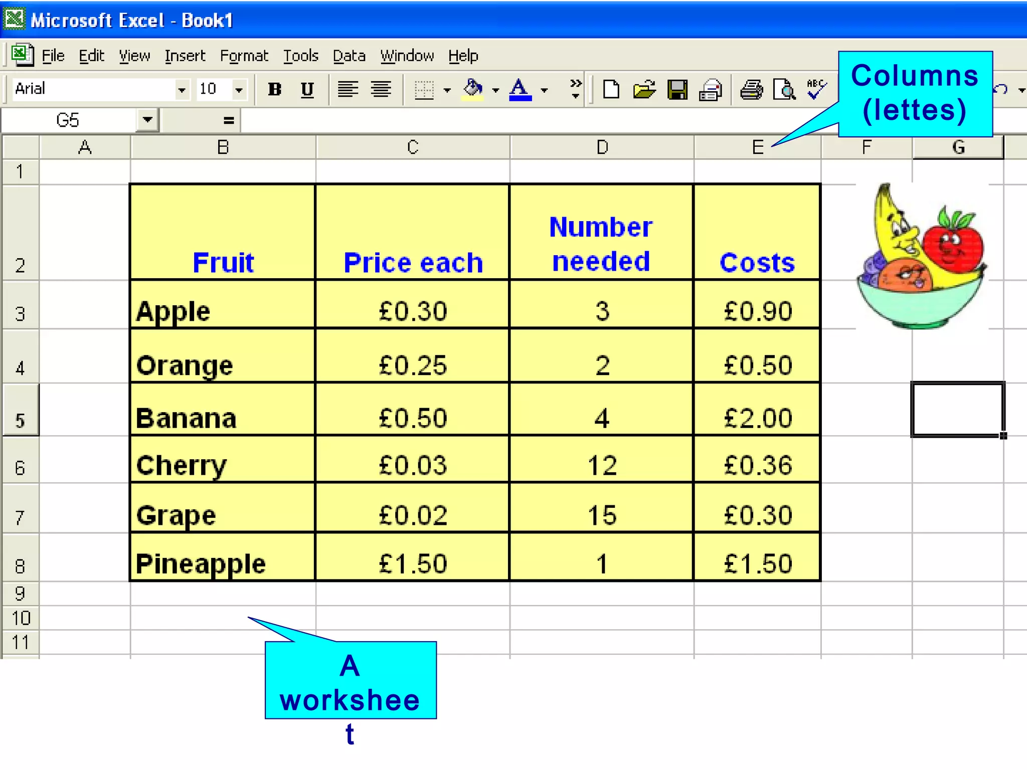 Spreadsheet Features | PPT