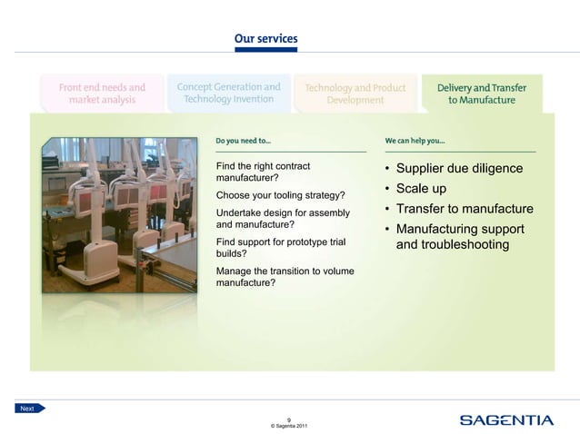 Sagentia Corporate Overview | PPT
