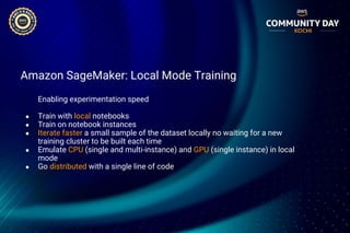 Demystifying Amazon Sagemaker (ACD Kochi) | PPT