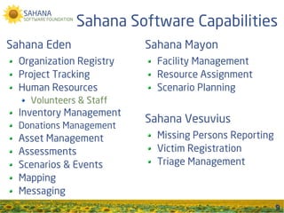 Sahana Software Foundation Overview Brief | PPT