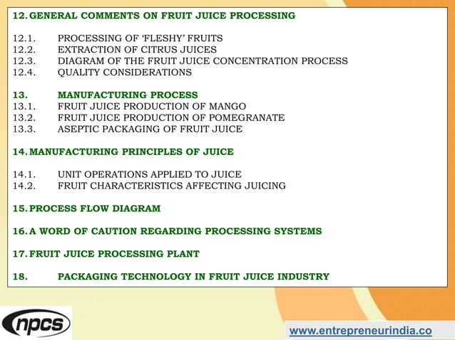 Fruit Processing Industry. Production of Mango & Pomegranate Juice ...
