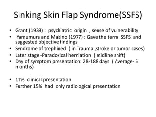 Sinking Skin Flap Syndrome | PPTX