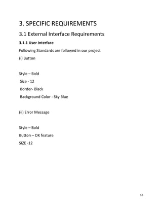 Sample SRS format | PDF