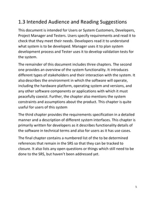 Sample SRS format | PDF