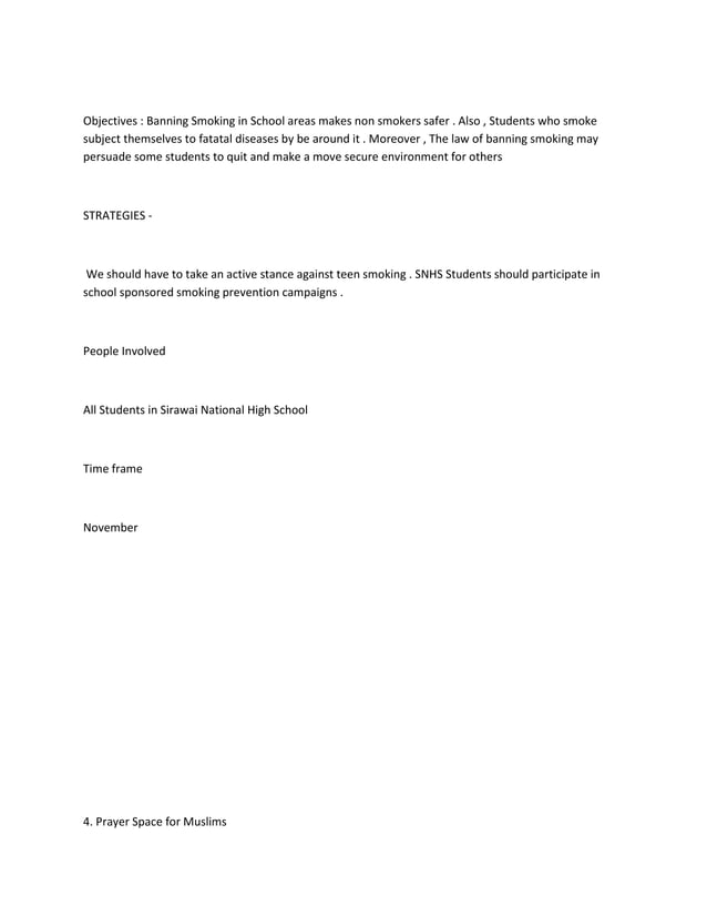 SSG ACTION PLAN | PDF