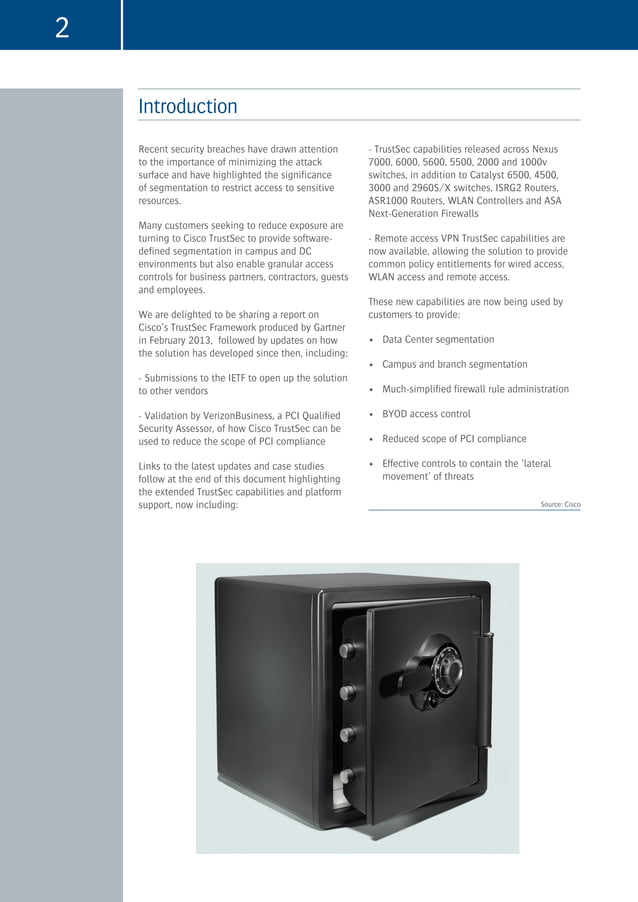 Gartner Newsletter Cisco Trustsec Deployed Across Enterprise Campus