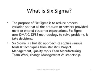 green belt certification in pune | PPT