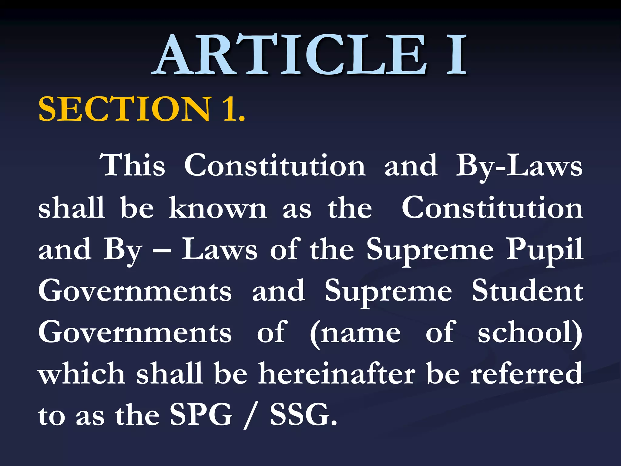 DepEd Order No. 47 s. 2014: CONSTITUTION AND BY - LAWS OF THE SUPREME ...