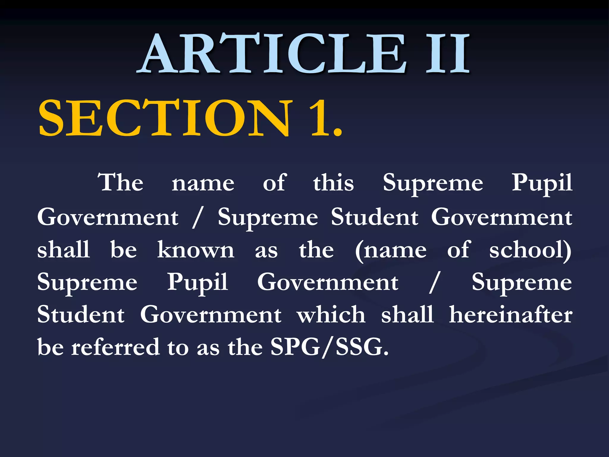 DepEd Order No. 47 s. 2014: CONSTITUTION AND BY - LAWS OF THE SUPREME PUPIL GOVERNMENT AND ...