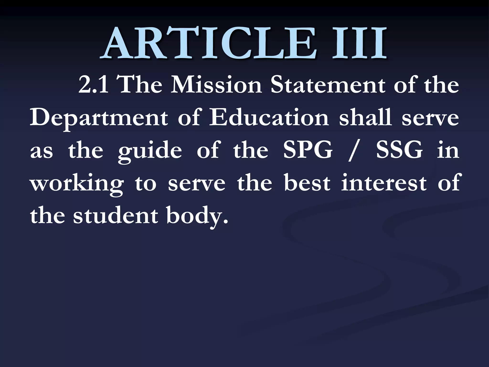 DepEd Order No. 47 s. 2014: CONSTITUTION AND BY - LAWS OF THE SUPREME ...