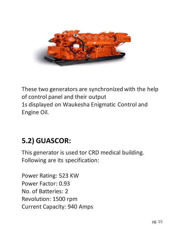 SSGC Karachi Internship report | DOCX