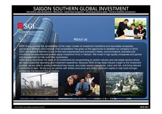 Ssgi Company Introduction | PPT