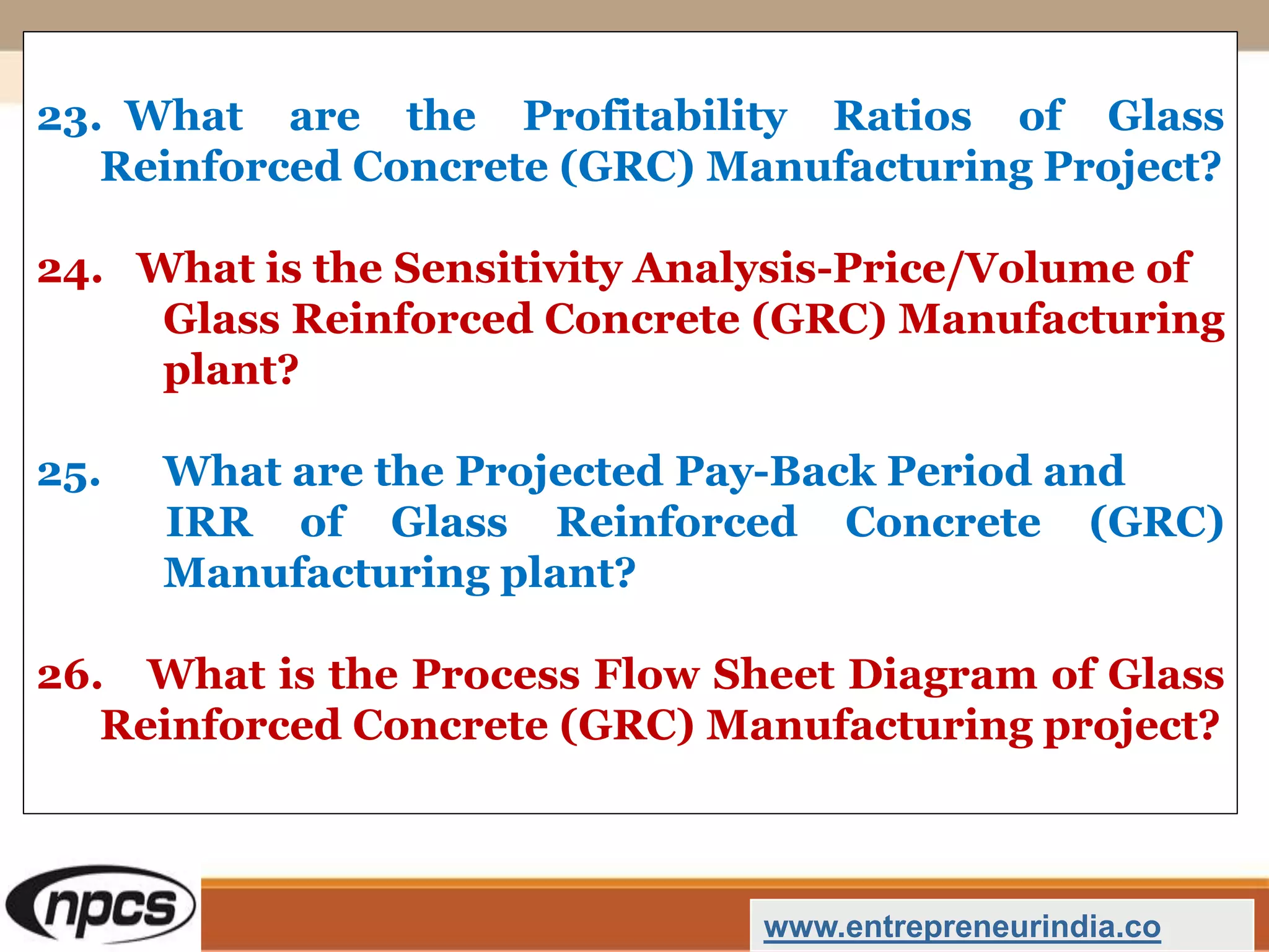 Glass Reinforced Concrete (GRC) | PPTX