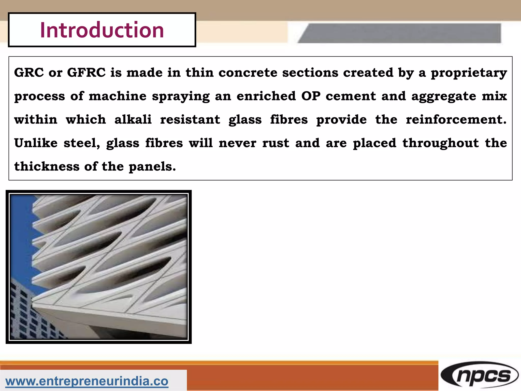 Glass Reinforced Concrete (GRC) | PPTX