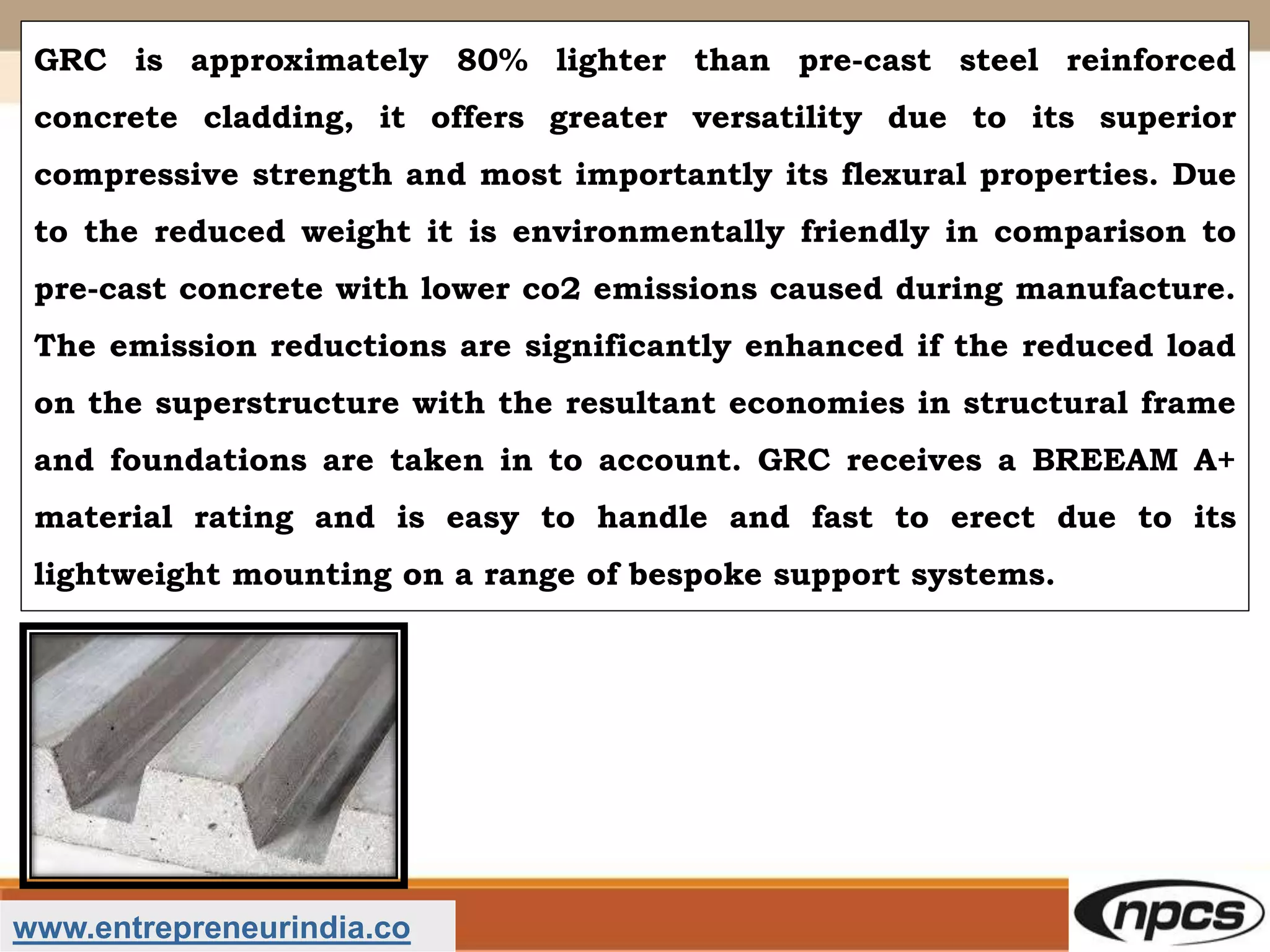 Glass Reinforced Concrete (GRC) | PPTX