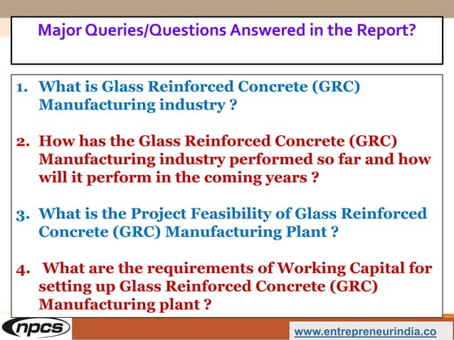 Glass Reinforced Concrete (GRC) | PPTX | Construction Industry | Industries