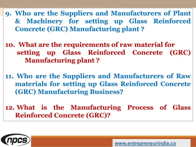 Glass Reinforced Concrete (GRC) | PPTX | Construction Industry | Industries
