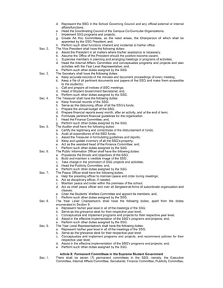 SSG revised standard constitution & by laws | PDF