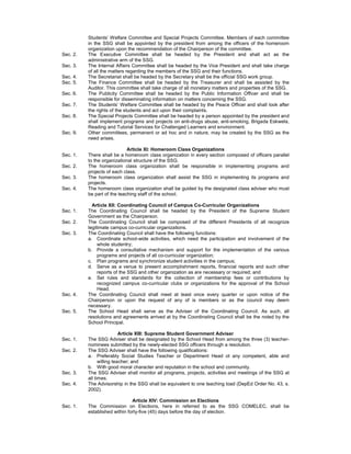 SSG revised standard constitution & by laws | PDF | Professional School ...