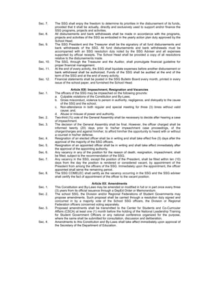 SSG revised standard constitution & by laws | PDF | Professional School ...