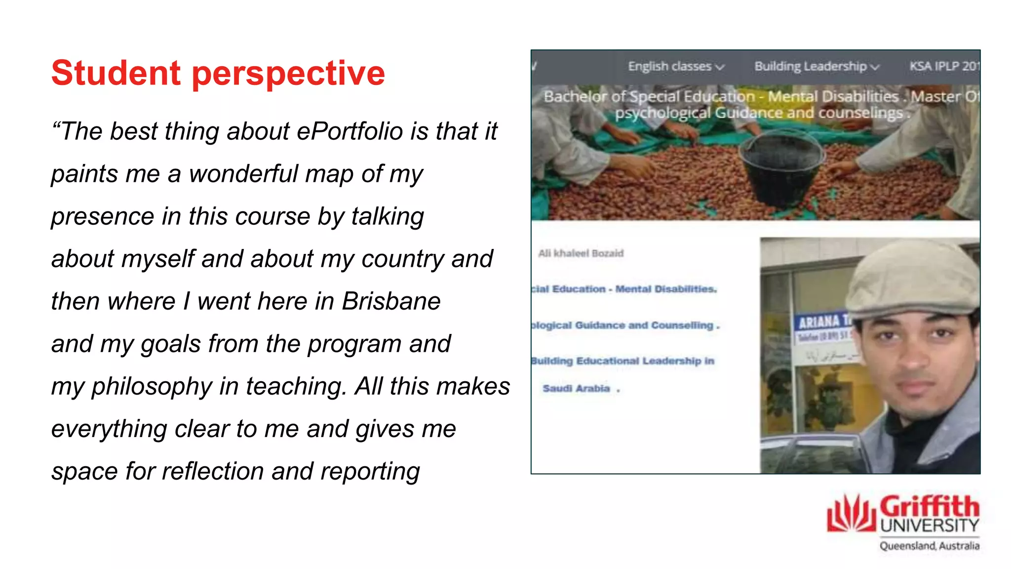 ePortfolios and English language learners Christine Grimmer, John ...