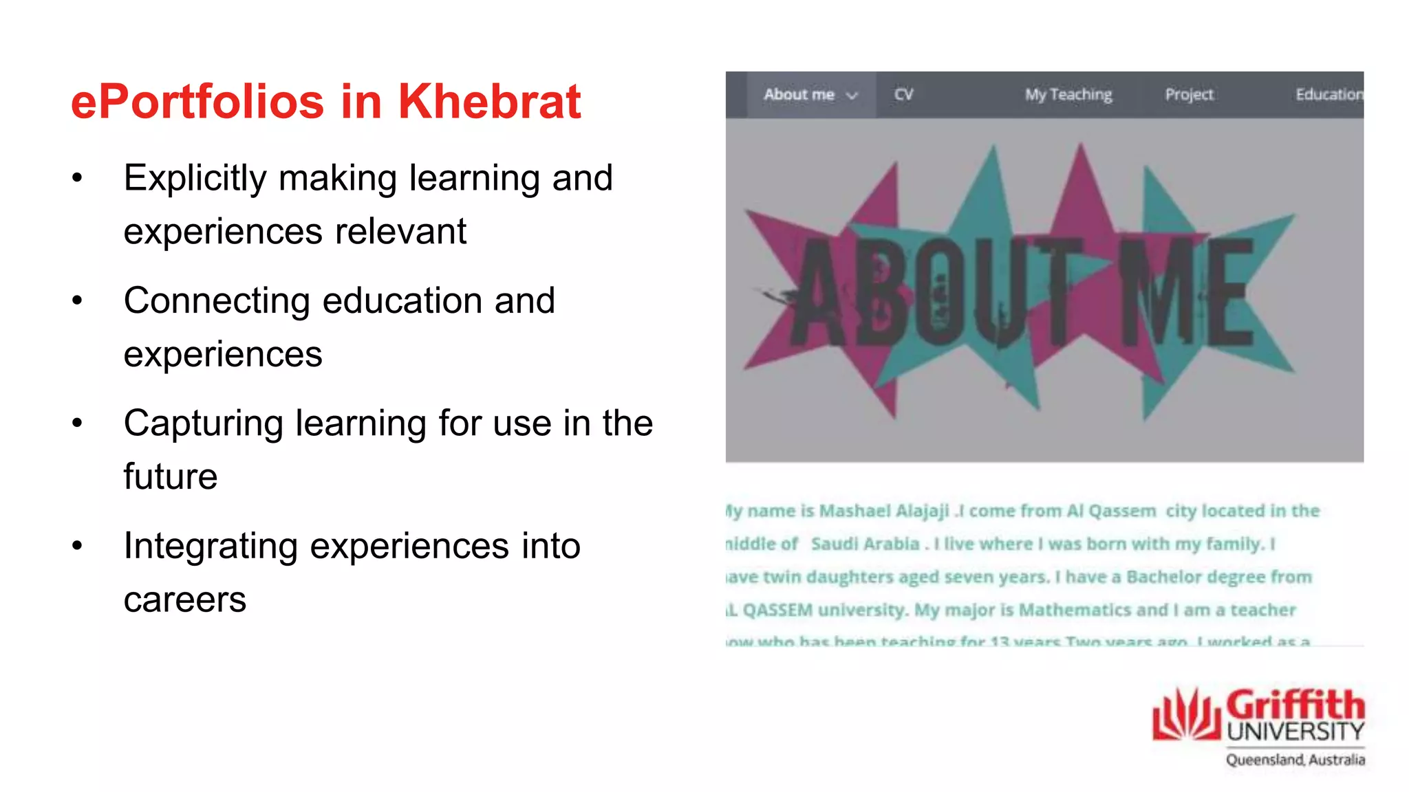 ePortfolios and English language learners Christine Grimmer, John ...