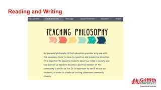 ePortfolios and English language learners Christine Grimmer, John ...