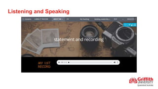 ePortfolios and English language learners Christine Grimmer, John ...