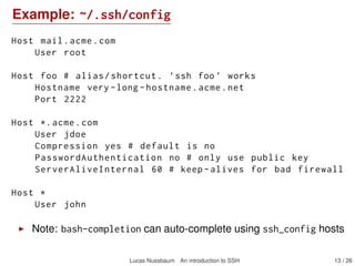 An introduction to SSH | PDF