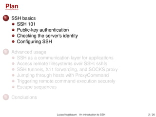 An introduction to SSH | PDF