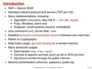 An introduction to SSH | PDF | Operating Systems | Computer Software and Applications