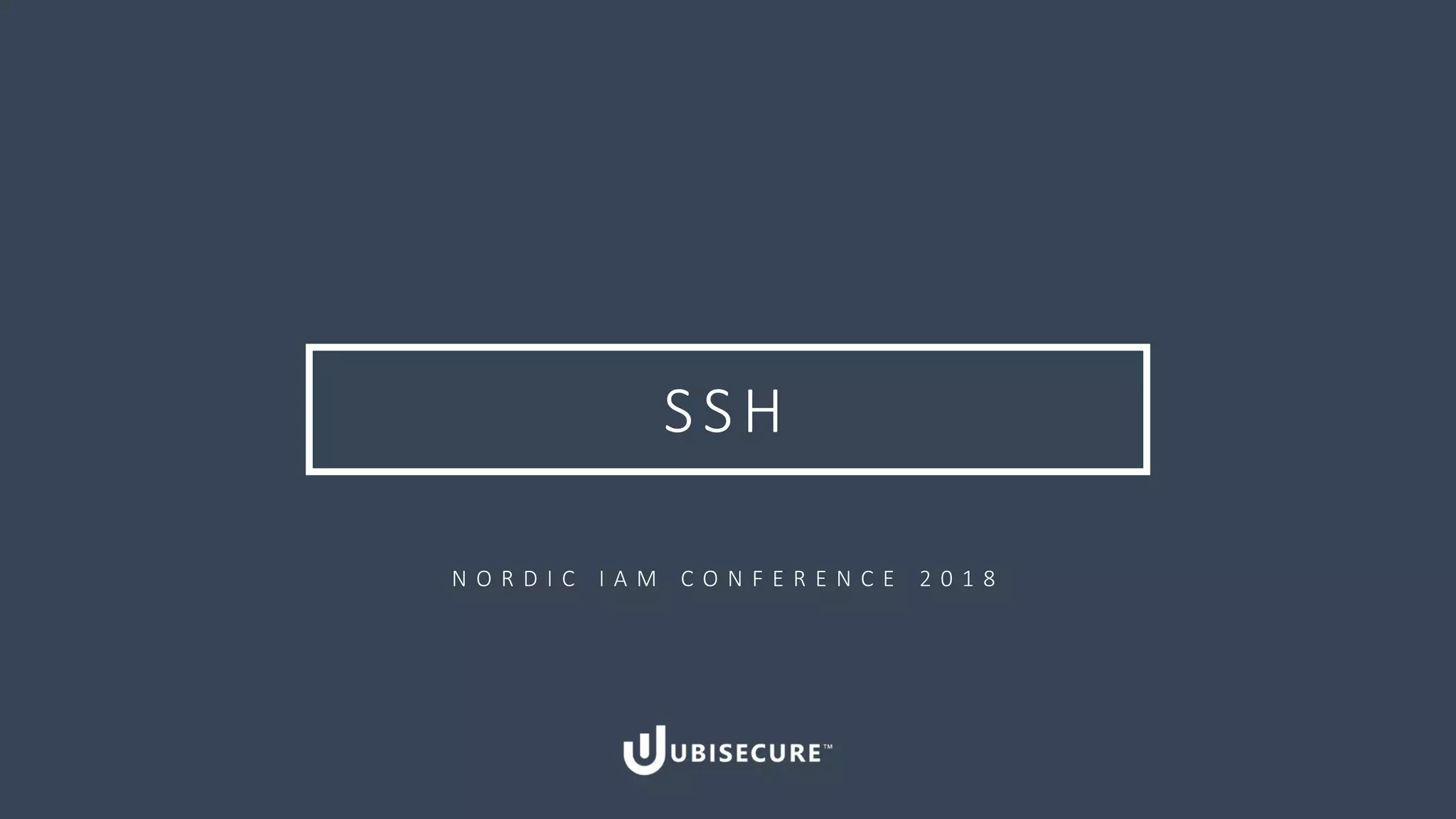 SSH - Credentialess Cloud Access | PPT