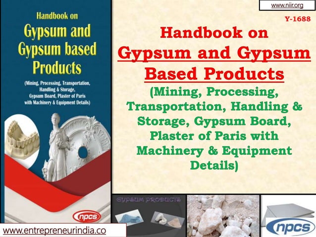 Handbook on Gypsum and Gypsum Based Products | PPT