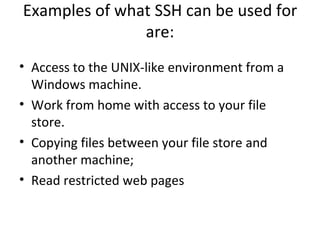 Ssh And Rlogin | PPT | Computer Networking | Computing