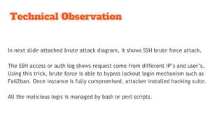 SSH Brute Force Attack | PPTX