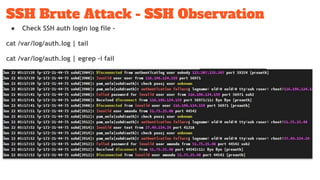 SSH Brute Force Attack | PPTX