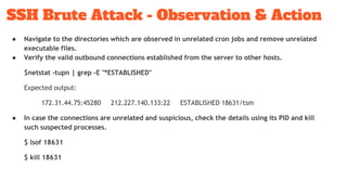 SSH Brute Force Attack | PPTX