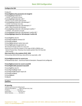 Ssh config note | PDF | Computer Networking | Computing