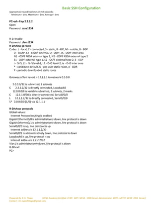 Ssh config note | PDF