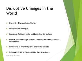 Management and Leadership in Disruptive Times | PPT