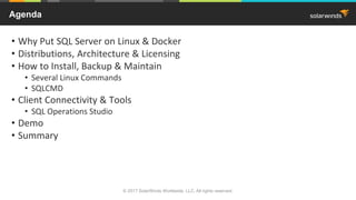 Hi! Ho! Hi! Ho! SQL Server on Linux We Go! | PPT