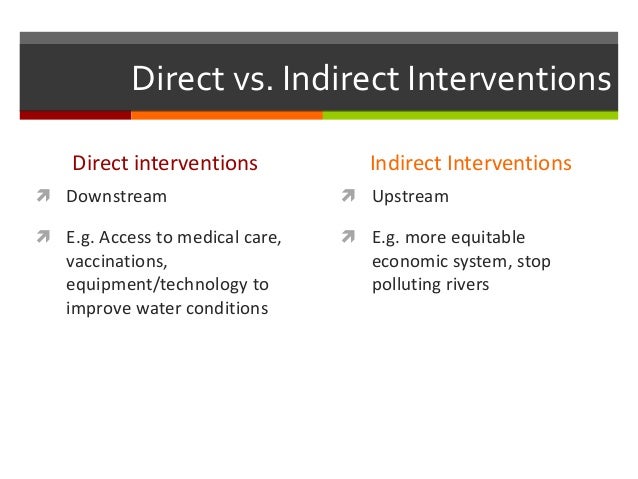 Direct Versus Indirect Evidence
