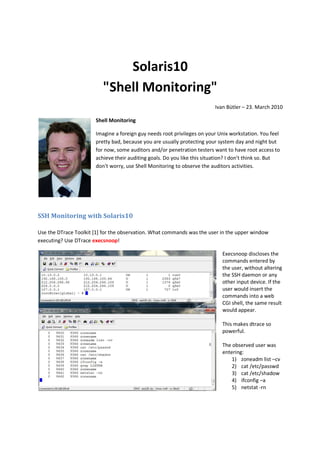 Ssh monitoring | PDF