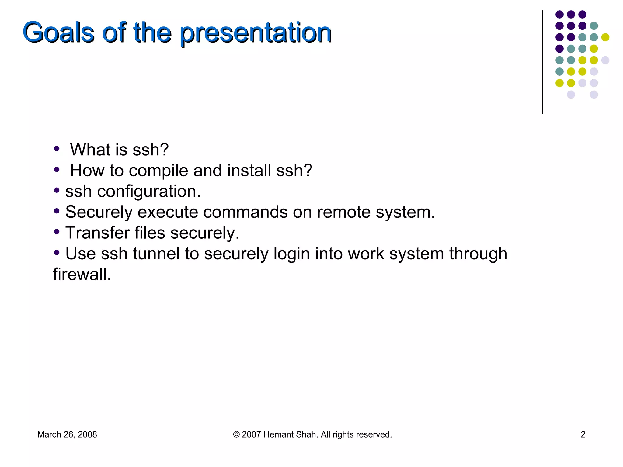 Introduction to SSH | PPT