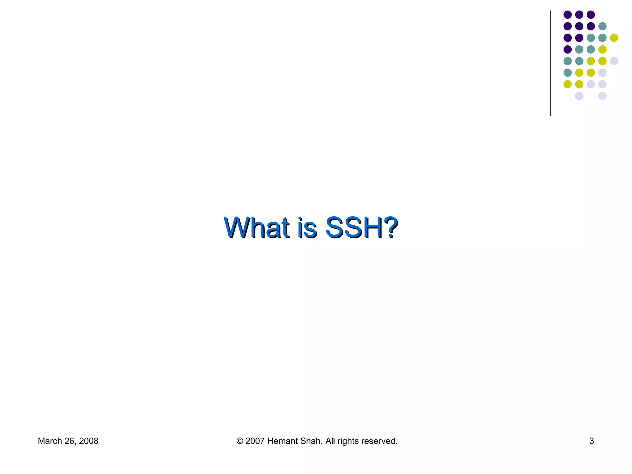 Introduction to SSH | PPT