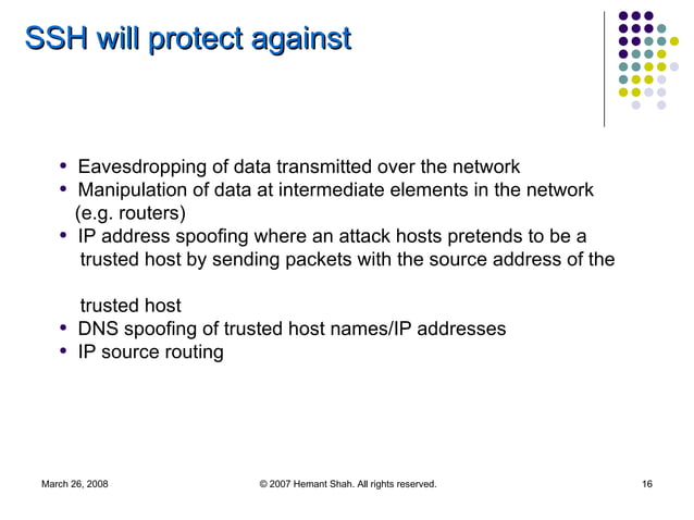 Introduction to SSH | PPT | Operating Systems | Computer Software and Applications