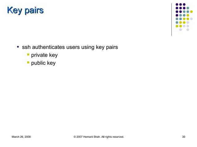 Introduction To Ssh Ppt Operating Systems Computer Software And Applications