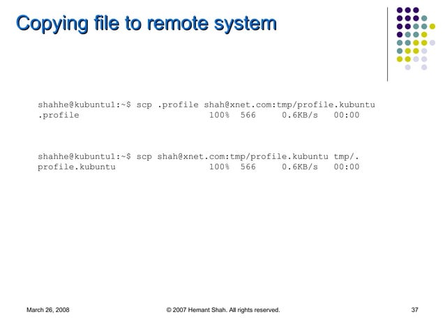 Introduction To Ssh Ppt Operating Systems Computer Software And Applications