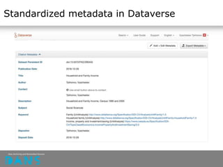 Data standardization process for social sciences and humanities | PPT